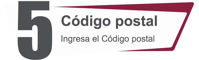 ¡ATENCION! Campo editable, debe ser exactamente Código Postal de tu ...